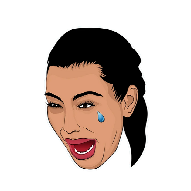 Pro & Hop Kim Crying Sticker - Ola Surf & Lifestyle